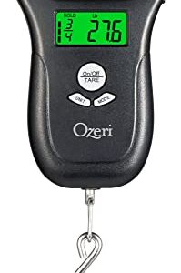 Ozeri LS2 Multifunction Propane Tank Scale and BBQ Gas Gauge, with Luggage and Fish Scale