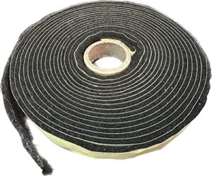 total control black high temp bbq smoker gasket, self-stick (1/2″ x 3/32″ x 15 feet)