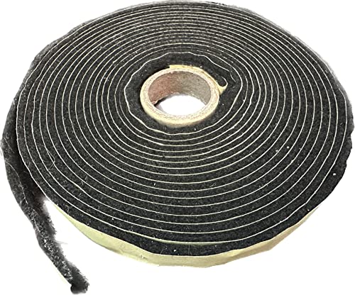 Total Control Black High Temp BBQ Smoker Gasket, Self-Stick (1/2" X 3/32" X 15 Feet)