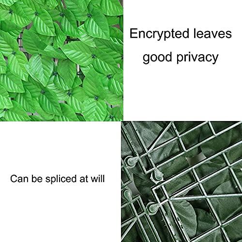 Expandable Faux Privacy Fence Artificial Ivy Privacy Fence Screen | Hedges Fence Lattice Panels Roll Wall Landscaping for Privacy Protection Home Balcony Garden (Size : 1×1m)