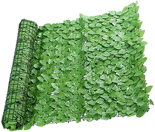 HACSYP Expandable Faux Privacy Fence Artificial Ivy Privacy Fence Screen | Artificial Green Leaf Plant Fence 40X118 Inch Wall Fence Panel | Terrace Garden Wedding Outdoor Decoration