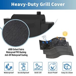 Grisun Grill Cover for Pit Boss 1100 Pro Series Triple-Function Pellet and Gas Combo Grill PB1100PSC2/PB1100PSC1, Sportsman PB1230SP, 600D Heavy Duty Grill Cover, PB 67364