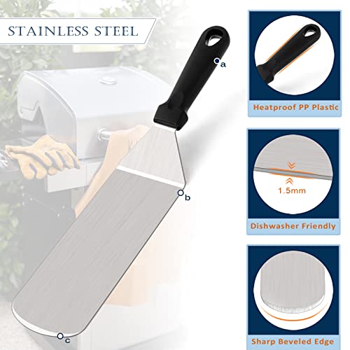 20Pcs Griddle Accessories Kit, HaSteeL Stainless Steel Flat Top Teppanyaki Tools Set for Indoor Outdoor BBQ Camping Cooking, Include Melting Dome, Bacon Press, Metal Spatulas, Scrapers, Easy to Clean