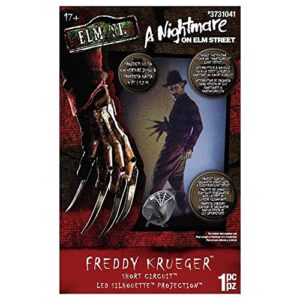 holiday gemmy a nightmare on elm street freddy krueger halloween lightshow indoor/outdoor decoration multicolor 042021