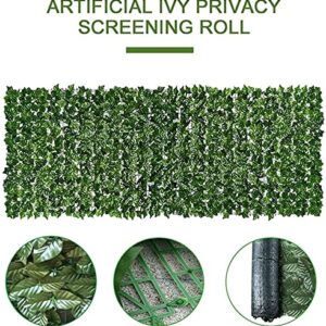 HACSYP Expandable Faux Privacy Fence Artificial Ivy Privacy Fence Screen | Garden Privacy & Protective Leaves Filter Roll Privacy Fence for Outdoor Garden Balcony Backyard