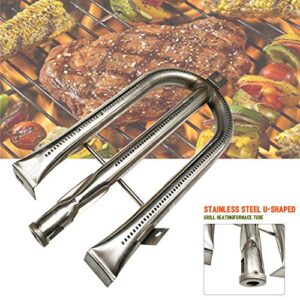 DENPETEC BBQ Stainless Steel Tube,BBQ Grills Spare Pipe Gas Burner Tube Stainless Steel U Shaped.