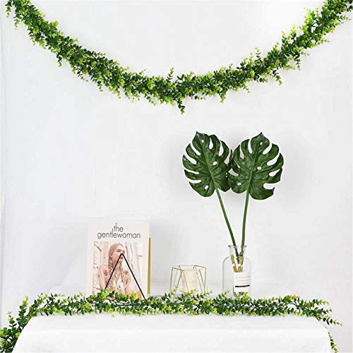 Vines with Flowers, Vines Decor, Ivy Garland, Artificial Plants Greenery Vine for Bedroom Vine Trellis Classroom Balcony Decor (B 2 Pack)