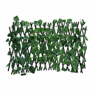 Expandable Fence Privacy Screen for Balcony Patio Outdoor,Decorative Faux Ivy Fencing Panel,Artificial Hedges