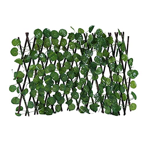 Vieoinas Expandable Faux Privacy Garden Fence, Privacy Screen for Balcony Patio Outdoor Faux Ivy Fencing Panel for Patio Garden Backyard Artificial Hedges Home Decorations (B)