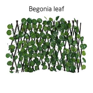 Vieoinas Expandable Faux Privacy Garden Fence, Privacy Screen for Balcony Patio Outdoor Faux Ivy Fencing Panel for Patio Garden Backyard Artificial Hedges Home Decorations (B)