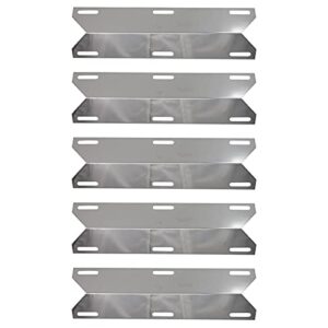 5-pack bbq grill heat shield plate tent replacement parts for sams 720-0584a – compatible barbeque stainless steel flame tamer, guard, deflector, flavorizer bar, vaporizer bar, burner cover 15″