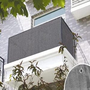 okotar privacy fence screen balcony cover windscreen cover fabric shield uv-resistant visibility reduction garden with cable ties 90% blockage (available for custom sizes),0.75 * 5m