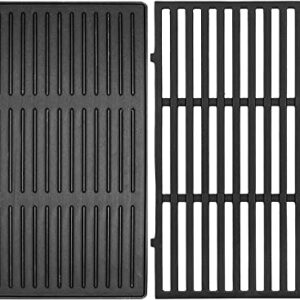 SafBbcue Griddle and Grates for Spirit 300 Series Gas Grills Weber Spirit E310 Grill Parts 7638 Enameled Cast Iron