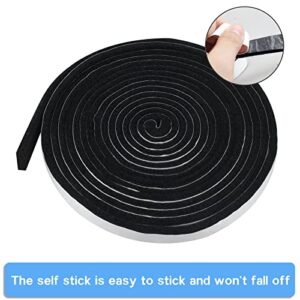 ChengFu Smoker Gasket, 0.6’’ Wide 0.2’’ Thick High Temp Seal Grill Gasket, Gasket Smoker Seal Self Stick Grill Tape 15 ft, Premium Polyacrylonitrile High Heat Grill Gaskets Tape for Smokers BBQ Lid