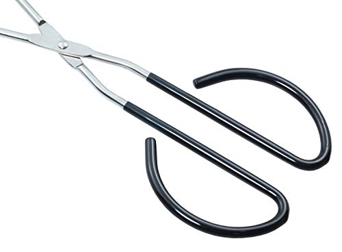 HINMAY Extra Long Scissor Tongs 16-Inch Stainless Steel Barbecue Grilling Tongs