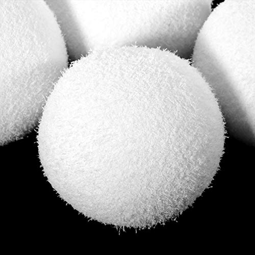 Patelai 4 Pieces Scum Eliminating Ball, Reusable Swimming Pool Filter Sponge Ball, Washable Oil Absorbing Sponge Ball for Swimming Pools, Bathtubs, Spas Cleaning