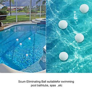 Patelai 4 Pieces Scum Eliminating Ball, Reusable Swimming Pool Filter Sponge Ball, Washable Oil Absorbing Sponge Ball for Swimming Pools, Bathtubs, Spas Cleaning