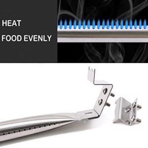 Hiorucet Grill Replacement Parts for Chargriller 5050 3001 5650 3072 5072 3030 3008 5252 3000 4000 4208 Grill Models. Stainless Steel Grill Heat Plate Shields, Burner Tubes, Hanger Brackets, Ignitor.