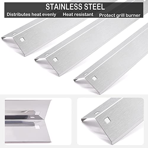 Hiorucet Grill Replacement Parts for Chargriller 5050 3001 5650 3072 5072 3030 3008 5252 3000 4000 4208 Grill Models. Stainless Steel Grill Heat Plate Shields, Burner Tubes, Hanger Brackets, Ignitor.