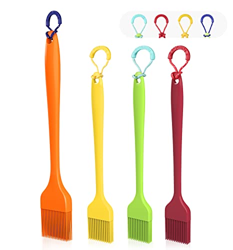 Fruit Food Brush Kitchen Cooking Basting Brush silicone Food Brush for BBQ Grilling Turkey Steak Fish Baking,Family Party Outdoor Cooking Tour Camping Picnic Food Baking Brush Easy to Clean