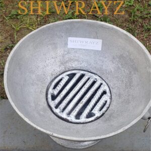 SHIWRAYZ Jamaican Coal Stove- Coal Pot 13" - Charcoal Stove- Charcoal Pot