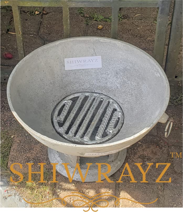 SHIWRAYZ Jamaican Coal Stove- Coal Pot 13" - Charcoal Stove- Charcoal Pot