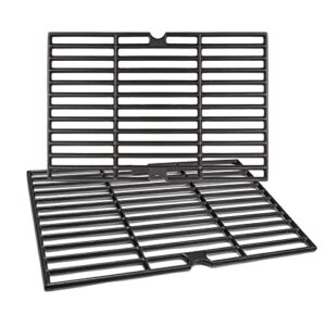 uniflasy cast iron cooking grid grates for dyna-glo dgf350csp-d 2-burner open cart propane gas grill grate dgf350snp dgf350snp-d dgf350csp dg1-70-01-634-r 101-03011,blue rhino gbc1932l grill grates