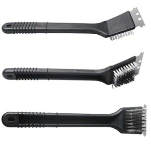 Grill Brush Set, BBQ Brush and Scraper, 12 Inch 3-Sided Barbecue Grill Brush, Two Set for All Grill Cleaning, Best Safe BBQ Cleaner Gift