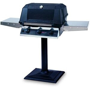 mhp whrg4dd hybrid natural gas grill w/searmagic grids on bolt down post