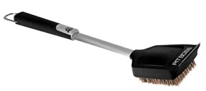 pit boss grills soft touch palmyra head brush, black/silver