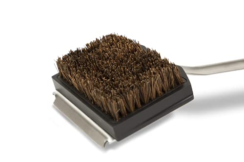 Pit Boss Grills Soft Touch Palmyra Head Brush, Black/Silver