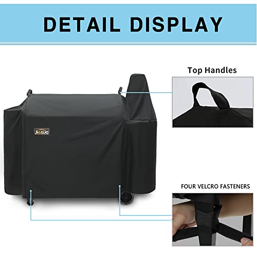 JIESUO Grill Cover for Pit Boss Rancher XL, Austin XL,1000S/1100 Pro Wood Pellet Grill, Heavy Duty Waterproof Pit Boss 1000/1100 Series Smoker Grill Cover