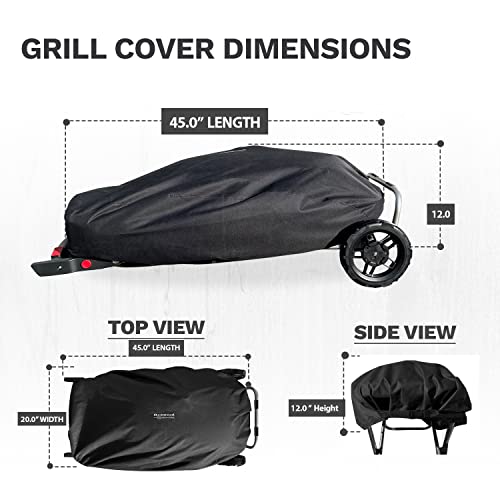 Weber Traveler Grill Cover for Weber 9010001 Traveler Portable Gas Grill - Heavy Duty, Waterproof Taped Seams by Redwood Grill Supply