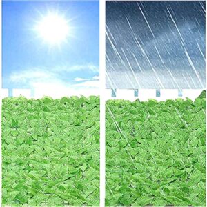 Expandable Faux Privacy Fence Artificial Ivy Leaf Hedge Roll Privacy Screen | Artificial Hedges Fence,Faux Ivy Vine Leaf Decoration UV Fade Protected for Balcony Patio (Size : 1×0.5m)