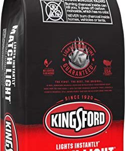 Kingsford 32111 Match Light Charcoal Briquettes, 8 lb, Black