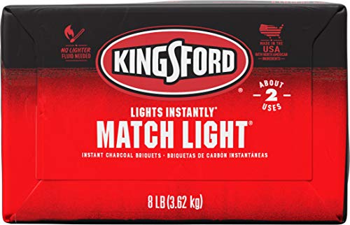 Kingsford 32111 Match Light Charcoal Briquettes, 8 lb, Black