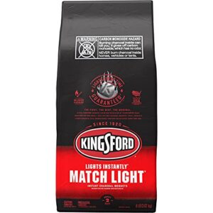 Kingsford 32111 Match Light Charcoal Briquettes, 8 lb, Black