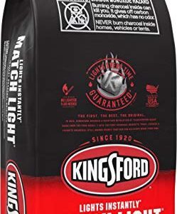 Kingsford 32111 Match Light Charcoal Briquettes, 8 lb, Black