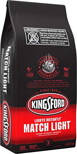 Kingsford 32111 Match Light Charcoal Briquettes, 8 lb, Black