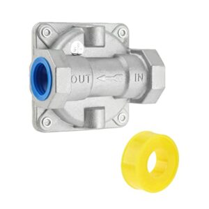 XYWZV Natural Gas Pressure Regulator with 3/4" FNPT Thread, 1/2 PSIG Inlet Pressure and 4"-10" WC Outlet for Grill, Stove Range Pipe Lines