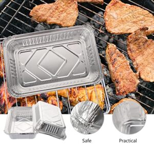 Waytiffer 20Pack Drip Pans Compatible with Weber Grills Spirit Gas Grills, Q Grills, Genesis and Genesis II LX 200 300 Series,Disposable Aluminum Foil BBQ Grease Trays, 8.5 x 6 Inch