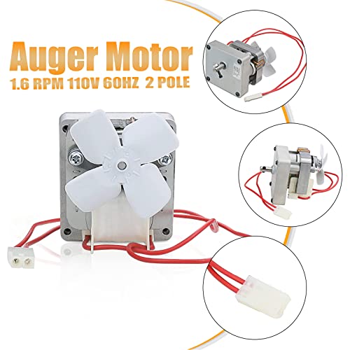 Hisencn Auger Motor for Traeger Grill Models & Pit Boss Wood Pellet Grills (Except PTG) & Camp Chef Smoker, Auger Drive Motor Kit Barbecue Grill Replacement Parts