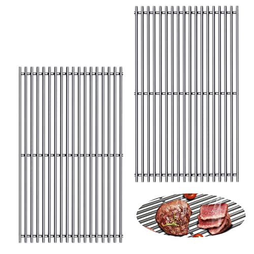 KEESHA 7528 Stainless Steel Grill Grates Cooking Grate for Weber Genesis E310 E320 E330 S310 S320 S330 EP310 EP320 EP330 Grills 19.5 x 12.9 inches - 2 Pack