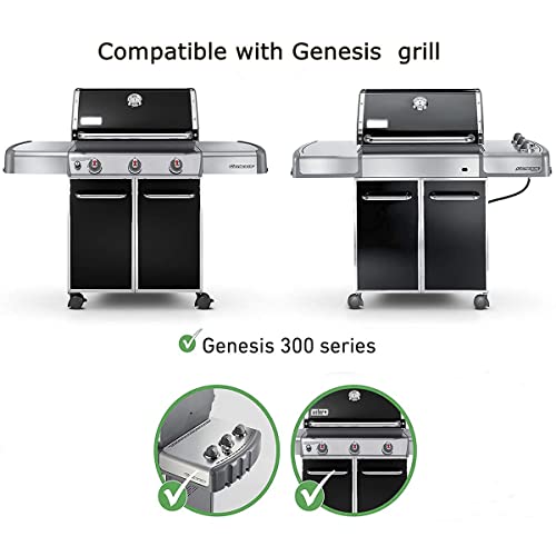 KEESHA 7528 Stainless Steel Grill Grates Cooking Grate for Weber Genesis E310 E320 E330 S310 S320 S330 EP310 EP320 EP330 Grills 19.5 x 12.9 inches - 2 Pack