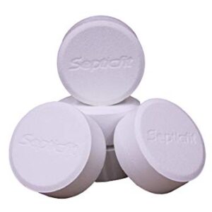 Septicfit Septic Chlorine Tablet - 12 Pail Value Pack - 6 Tablet Pails - 24.6 lbs - NOT for USE in Swimming Pools