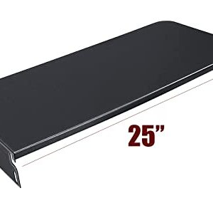 QuliMetal Gill Folding Front Shelf for Traeger Pro 22, Pro 575 and Ironwood 650 Series, Grill Accessories for Traeger Pellet Grills BAC362 Folding Shelf, 25 x 12 Inches