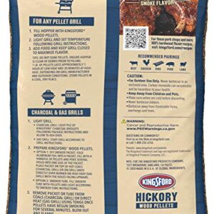 Kingsford 100% Hickory Wood Pellets, BBQ Pellets for Grilling – 5 Pounds (Package May Vary)