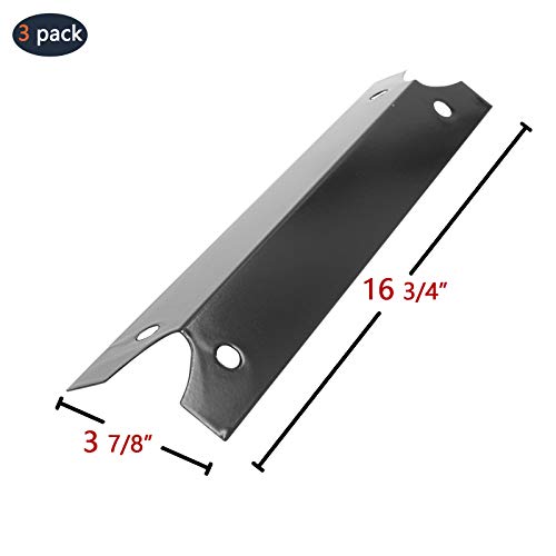 Hongso PPG311 (3-Pack) BBQ Gas Grill Heat Plate, Heat Shield, Heat Tent, Burner Cover, Vaporizor Bar, and Flavorizer Bar Replacement for Brinkmann, Charmglow Models Grills, 600-7100-0, BMHP1