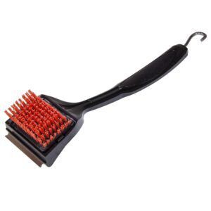 char-broil 8666894 safer replaceable head nylon bristle grill brush with cool clean technology, one size