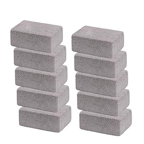 Kelfuoya Grill Cleaning Bricks Ecological Barbecue Cleaning Blocks Grill Stones De-Scaling Grill Cleaning Bricks Magic Stones Griddle Cleaning Blocks,10 Pack